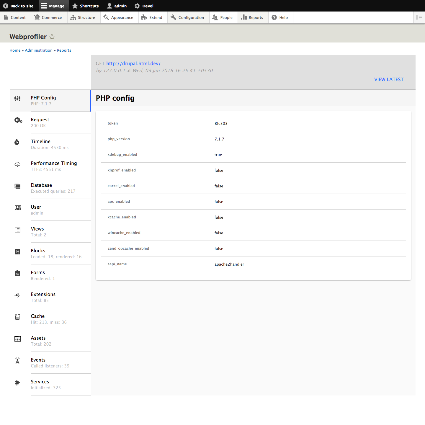 How to debug Drupal 8 website performance using Web Profiler